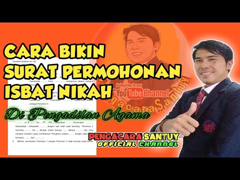 Cara Membuat Dan Menyusun Surat Permohonan Isbat Nikah - YouTube