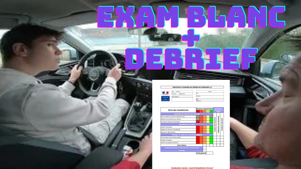 Examen du permis de conduire BLANC Le permis de Florian - YouTube