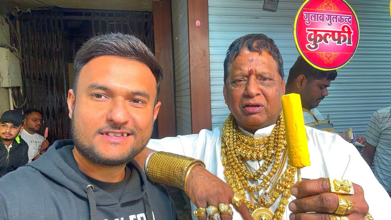 I Met Goldman Kulfi Wala Indore Sarafa Bazar | Indore Street Food ...