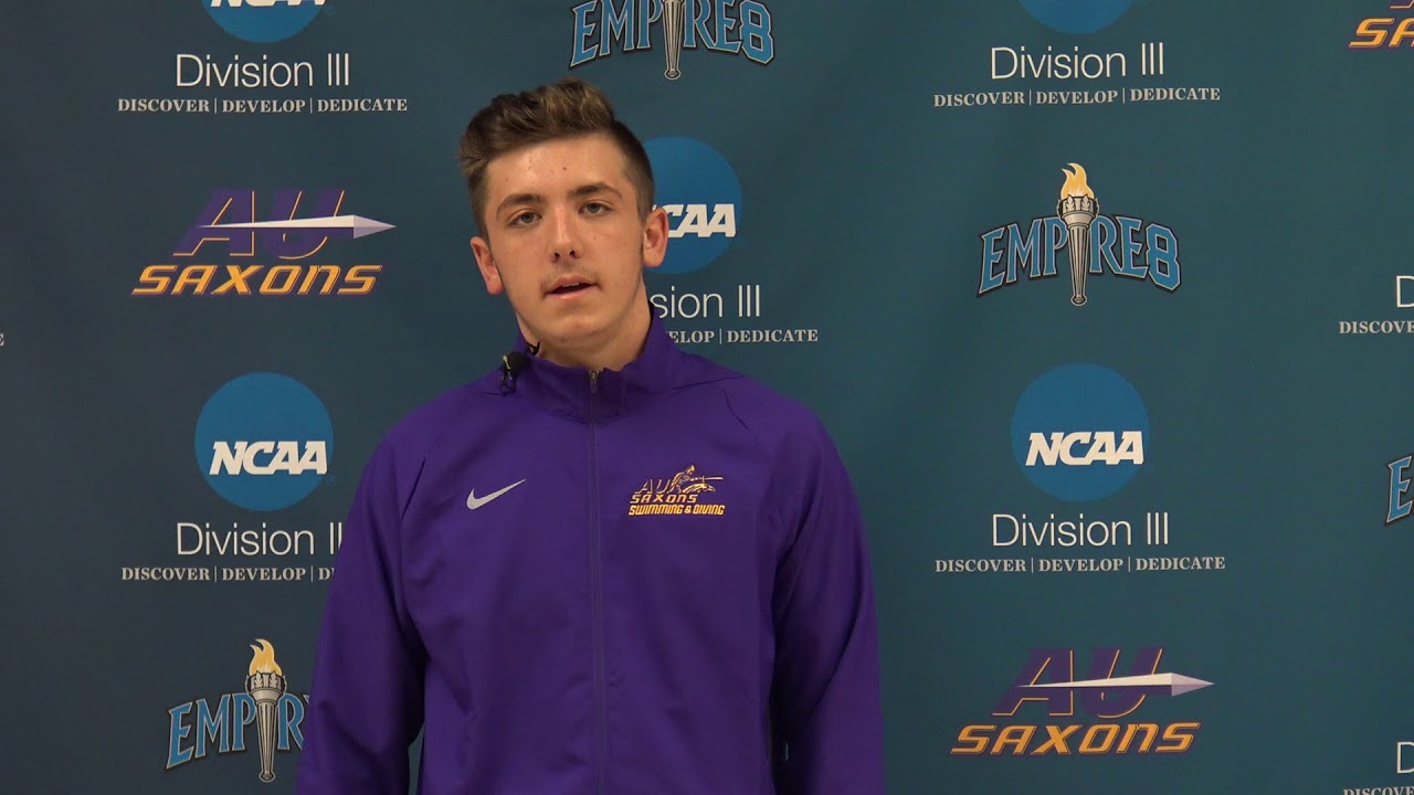 Alfred University Men's Swimming & Diving - Matthew Hibbert - YouTube