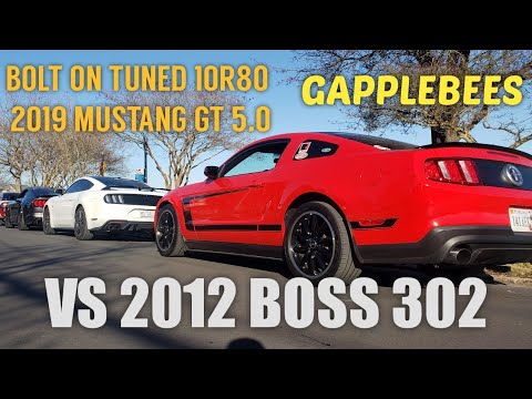 2019 Mustang GT vs Boss 302 Mustang ; 2012 Boss 302 vs 2019 Mustang ...