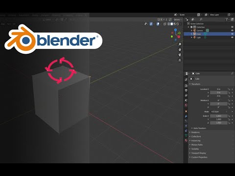 Blender - Movimiento y Rotación del espacio 3D - YouTube