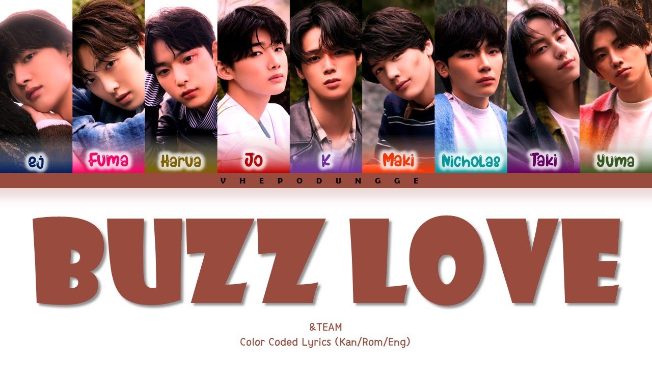 &TEAM - 'BUZZ LOVE' (バズ恋) || Color Coded Lyrics (Kan/Rom/Eng) - YouTube