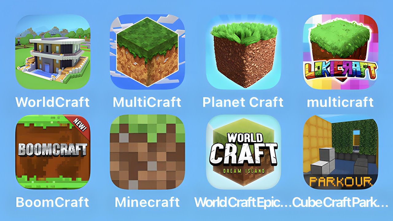 World Craft, MultiCraft, Planet Craft, LokiCraft, Boom Craft, Minecraft ...