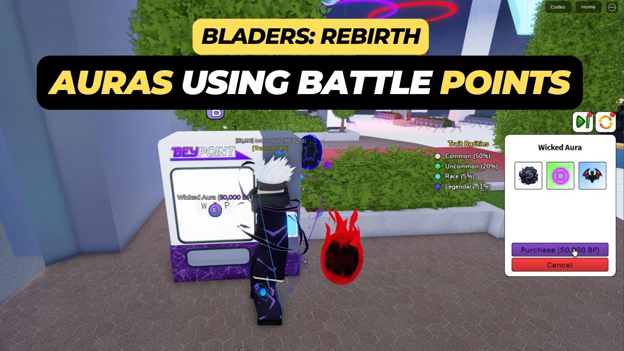 How to Get Auras Using Battle Points - Roblox Bladers: Rebirth - YouTube