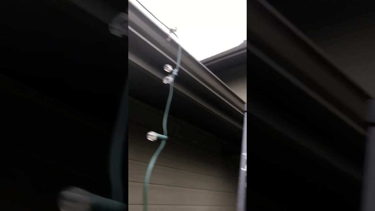 One way to install lights on gutter guards - YouTube