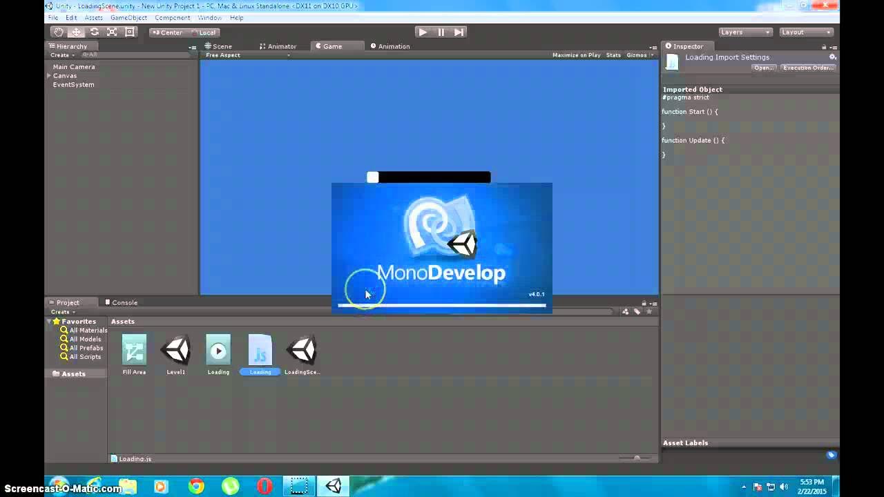 Unity 3d Loading Effect(easy) - YouTube