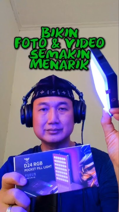 Video & Foto Jadi Keren🥢TNW D24 RGB Pocket Fill Light Lampu LED Studio Fotografi & Video ...