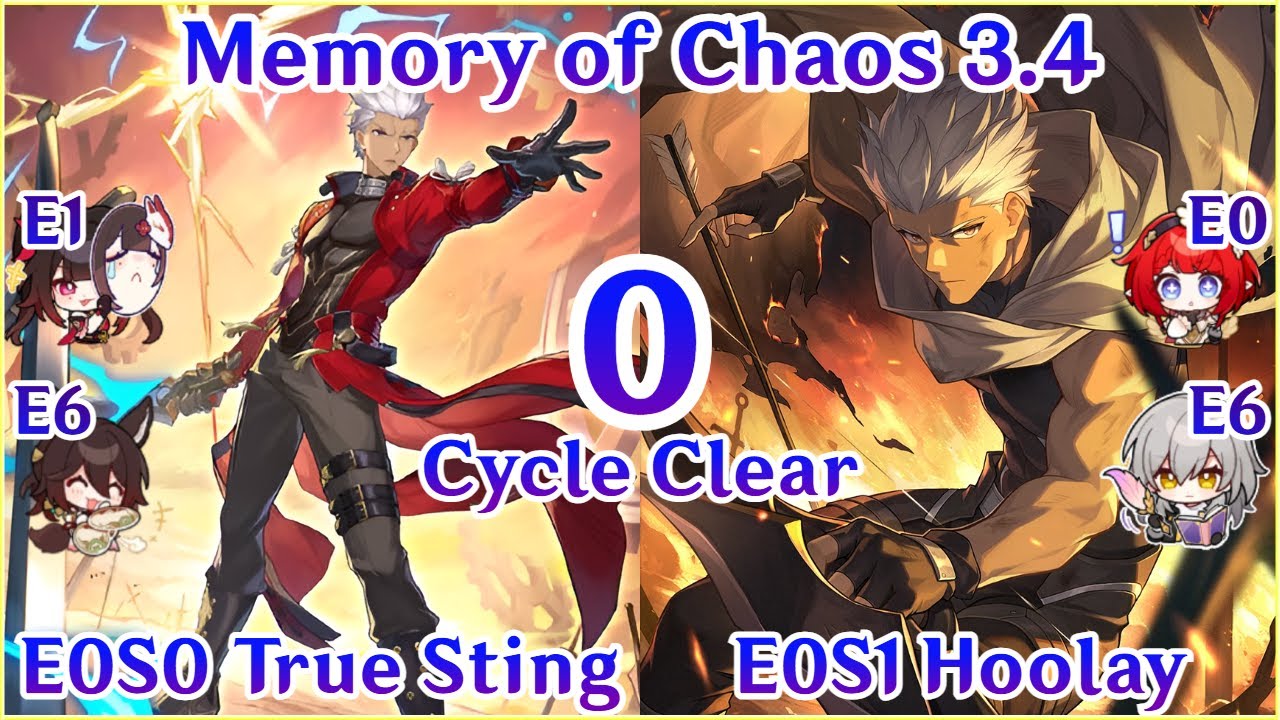 TRACE ON! E0S0/S1 Archer 0 Cycle Clear Showcase | Fate Collab | Honkai ...