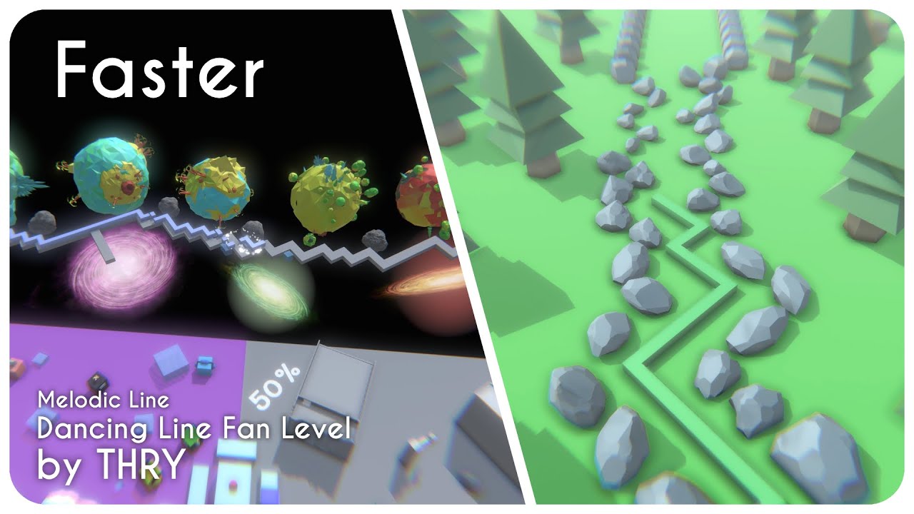 Melodic Line - Faster | Dancing Line Fanmade - YouTube