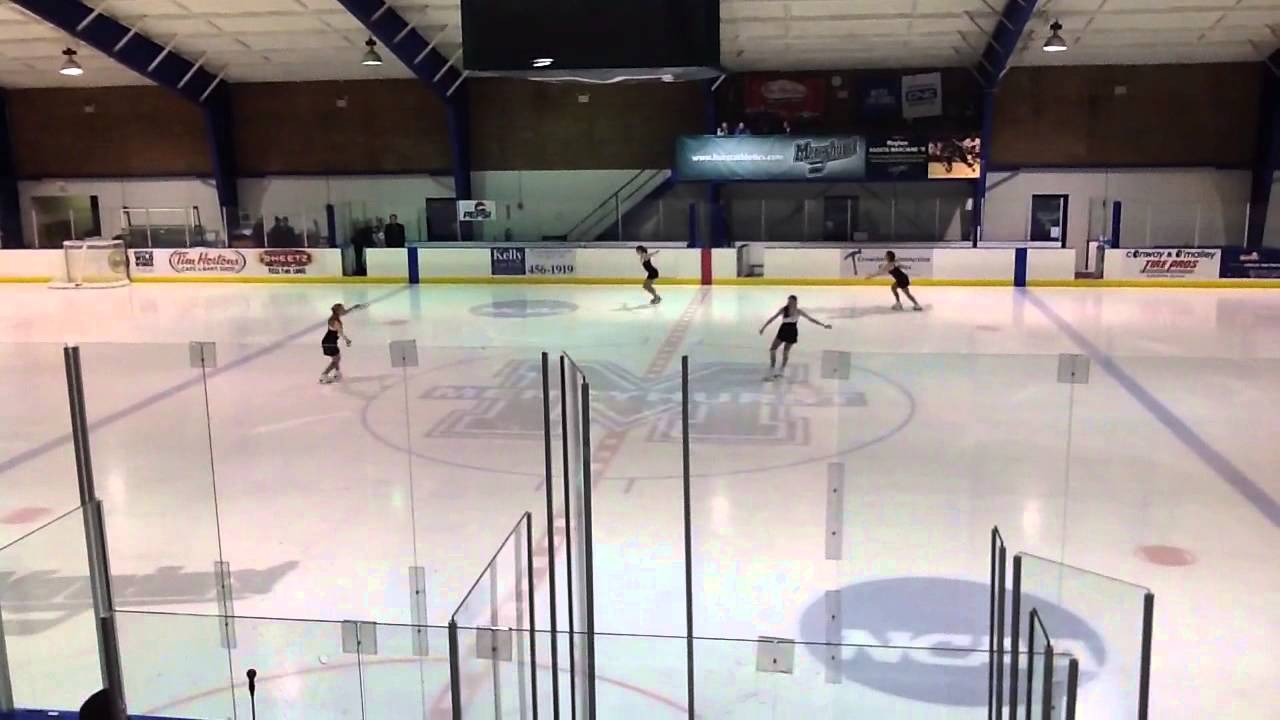 Mercyhurst Ice Girls skating to Rather Be - YouTube