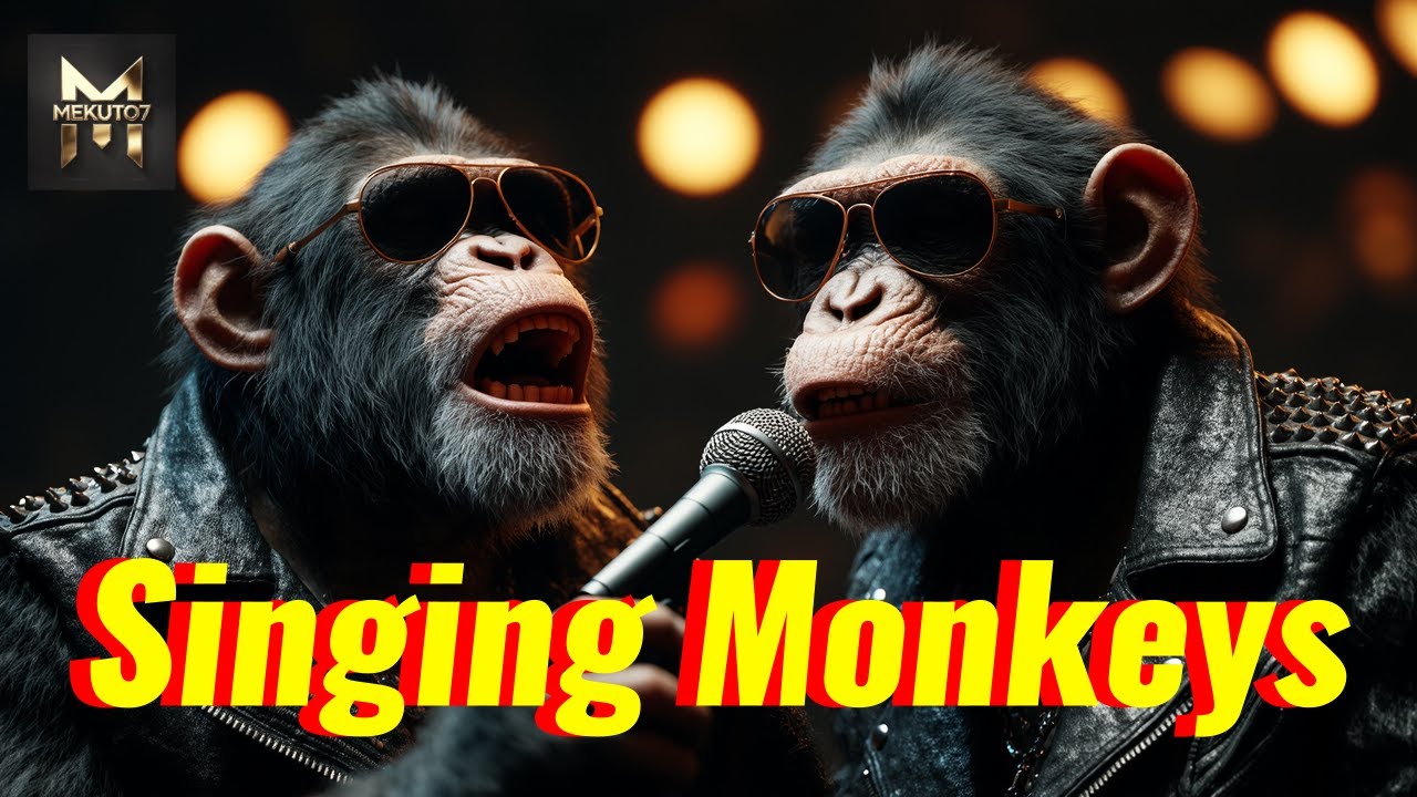 Singing Monkeys - Mekuto7 Synthwave Music 2025 Dance House #monkeys ...