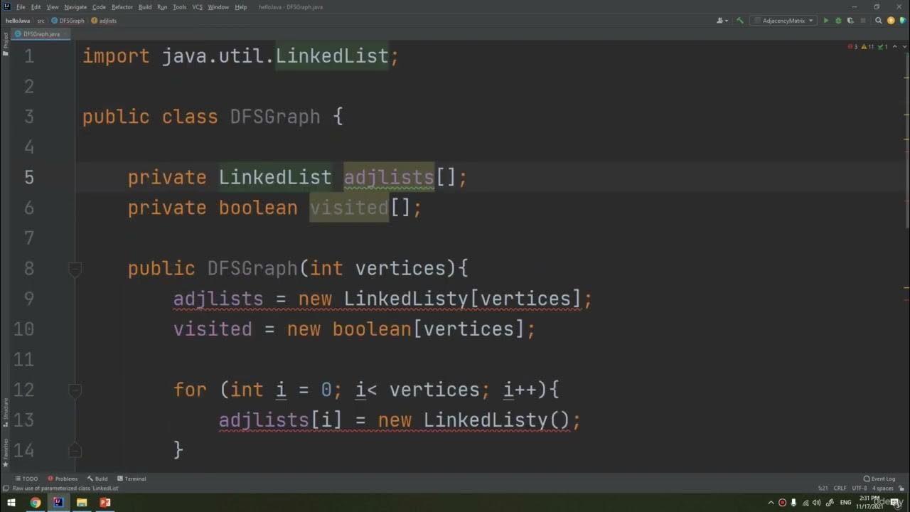 8 Exercise 89 Implementing Depth First Search in Java - YouTube