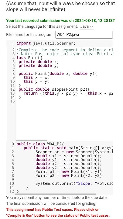 Nptel Programming in java Week 4 programming assignment 2#coding#nptellearner #programminginjava ...