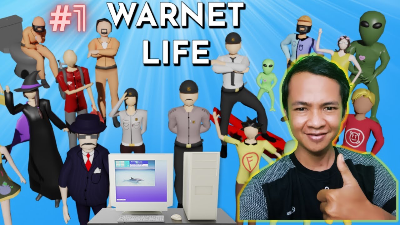 Aku jadi Tukang Warnet di Game Warnet Life Simulator PC / Android - YouTube