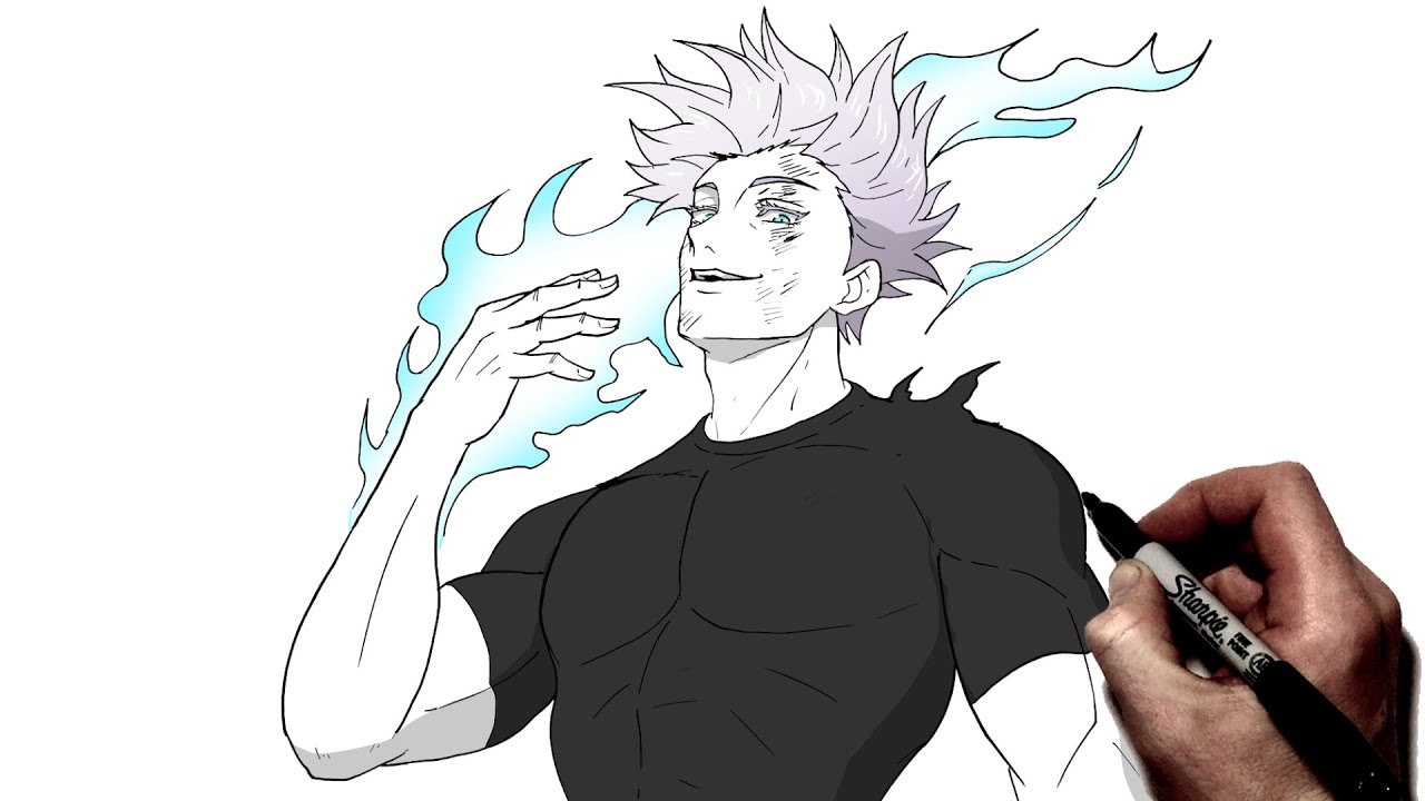 How To Draw Gojo Regeneration | Step By Step | JJK - YouTube