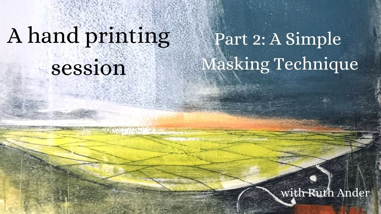 A Simple Masking Technique to Create Printed Line and Texture - YouTube