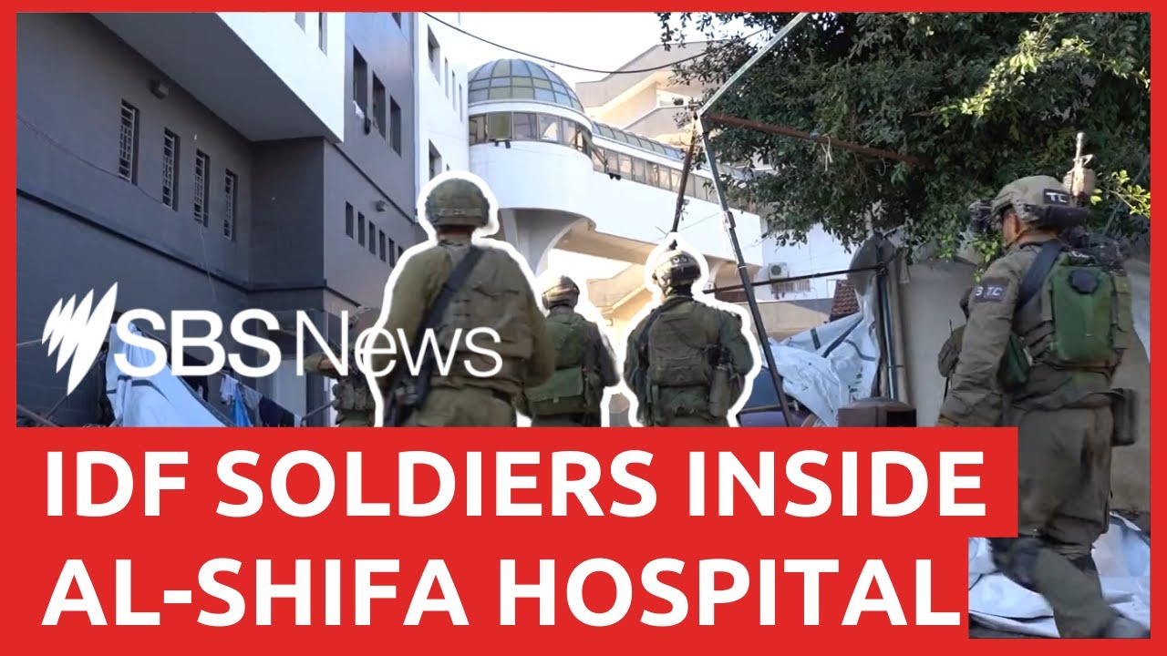 Chaos inside Gaza's al-Shifa hospital after an IDF raid | SBS News ...