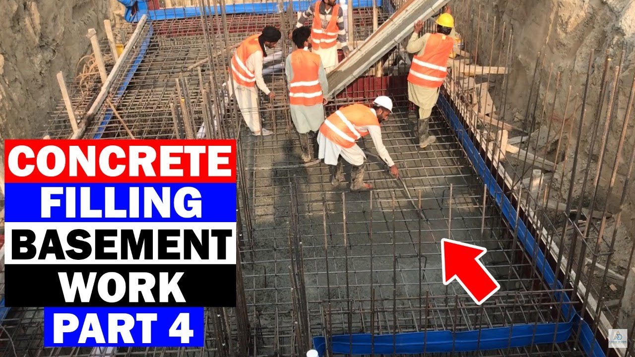 Concreate Filling part 4 - Basement work - YouTube