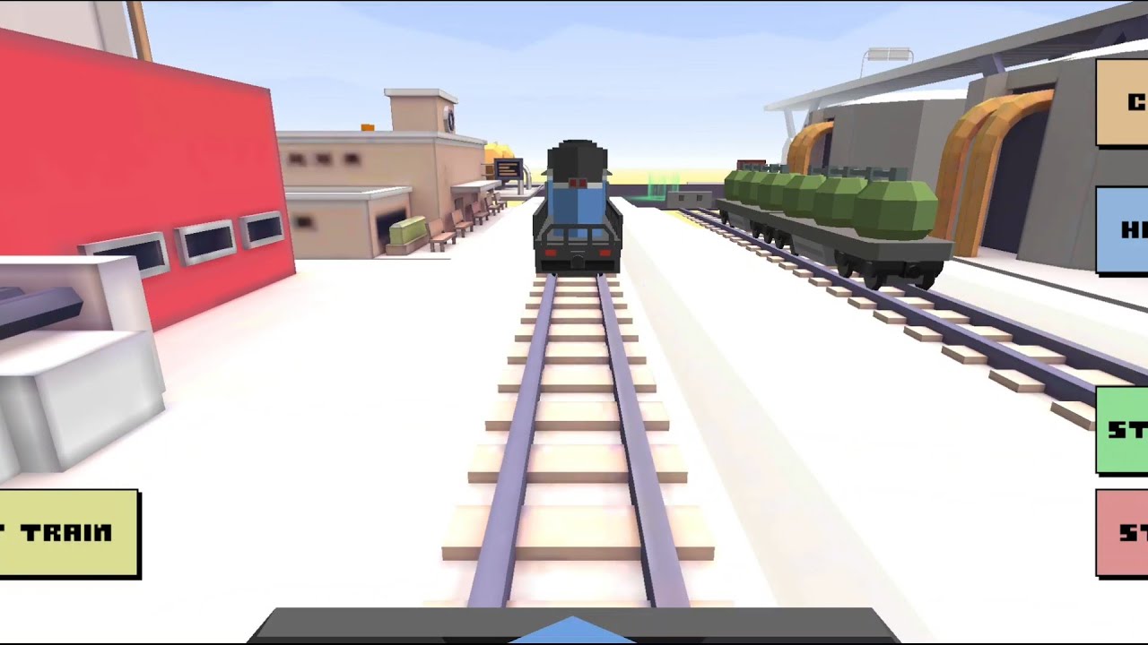 Blocky Farm & Racing Simulator UPDATE 2021 - Will i hit the other train ...