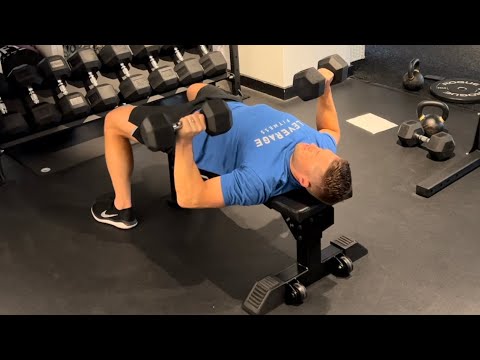 Alternating Dumbbell Bench Press (90° ISO Hold) - YouTube