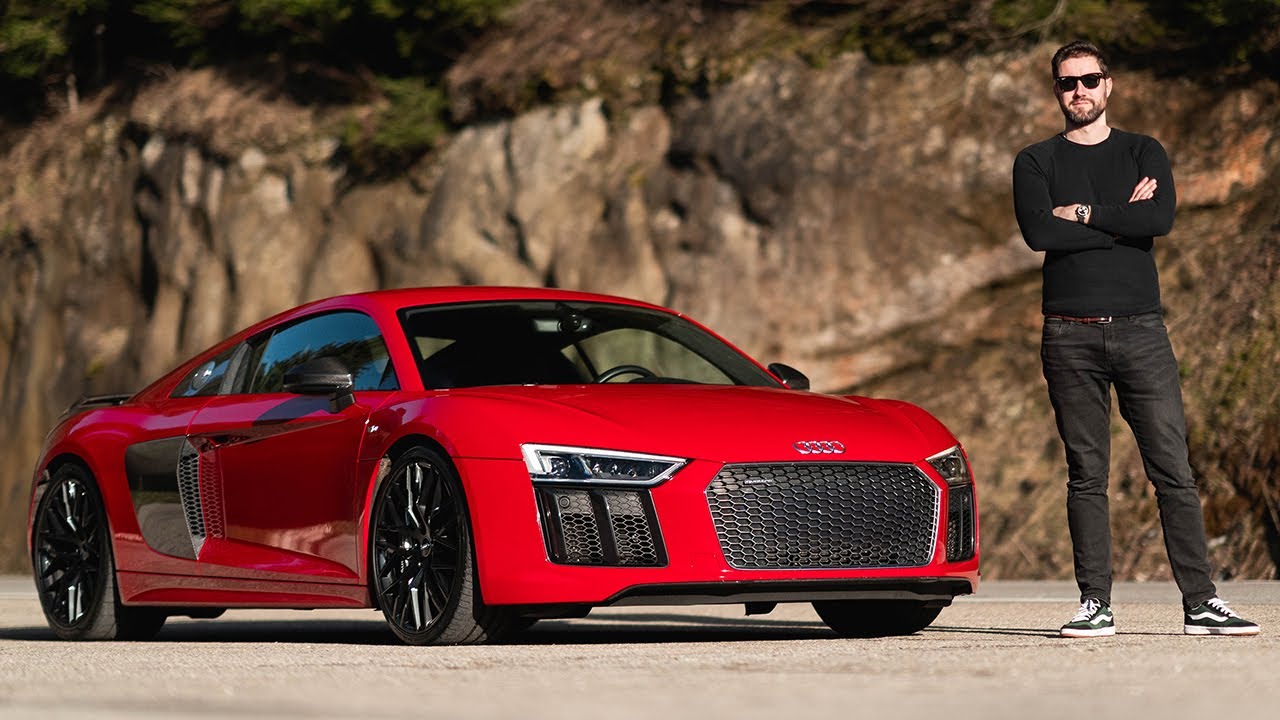 Audi R8 V10 plus Dynamite Red, l'essais explosif ! - YouTube