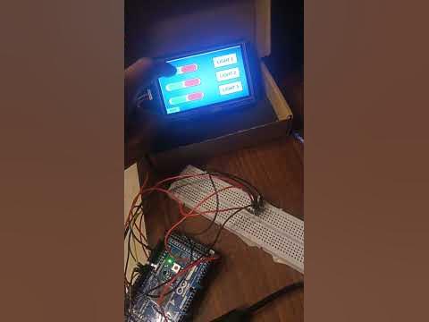 Temperature & Humidity Display with LED Control with Nextion Display ...