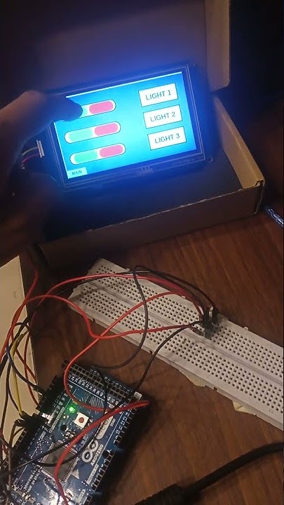 Temperature & Humidity Display with LED Control with Nextion Display ...