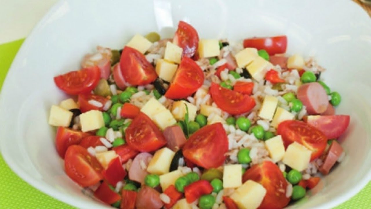 Receta Gatimi - Si te gatuajme Sallatë e ftohtë me oriz - YouTube