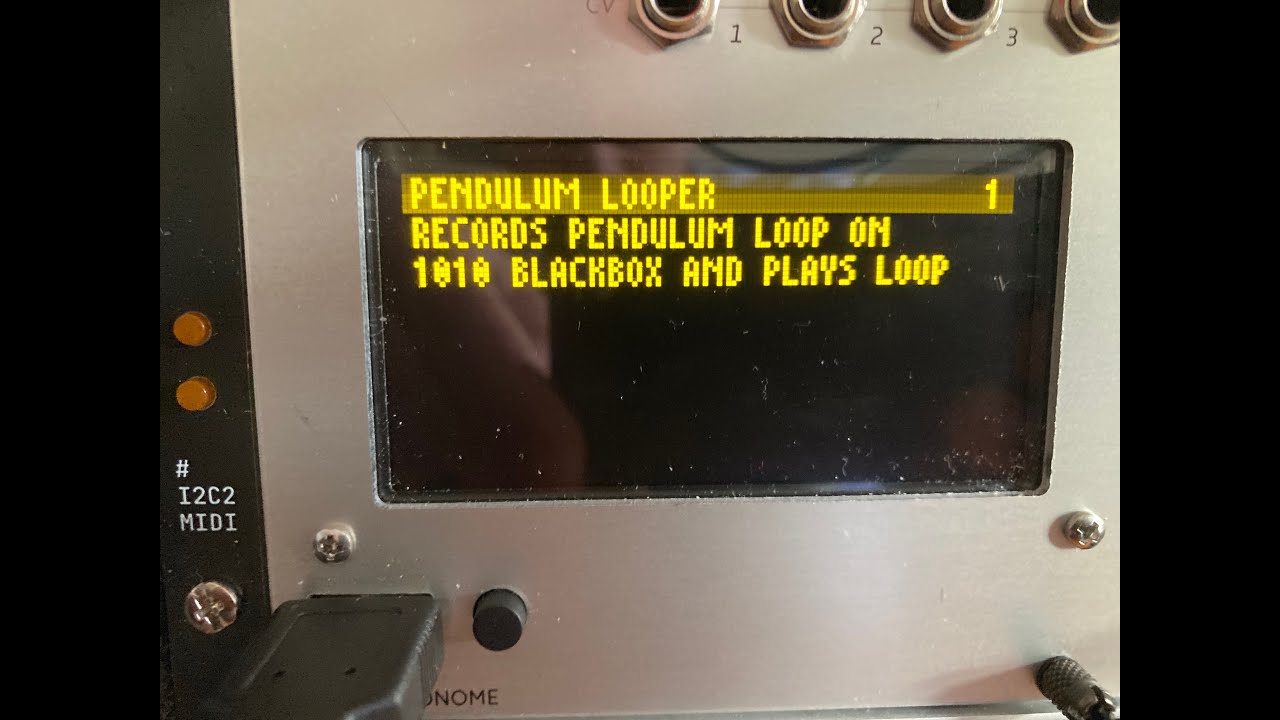 Monome teletype pendulum looper á la HAINBACH - YouTube