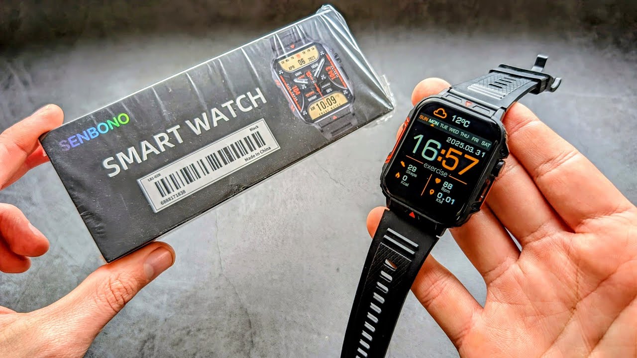 L81 L81B Smart Watch Review - Senbono / Lige / Lemfo / Eigiis - Military Style BT Calling Watch ...