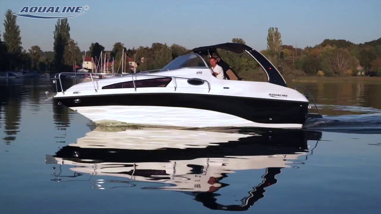AQUALINE - 690 Blackline mit Suzuki DF 100 - YouTube