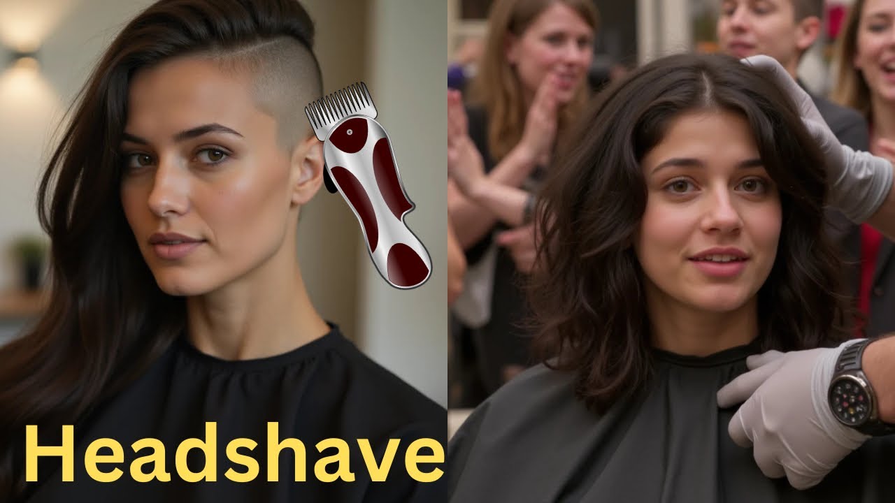 Husband and wife headshave story | beautiful headshave story - YouTube