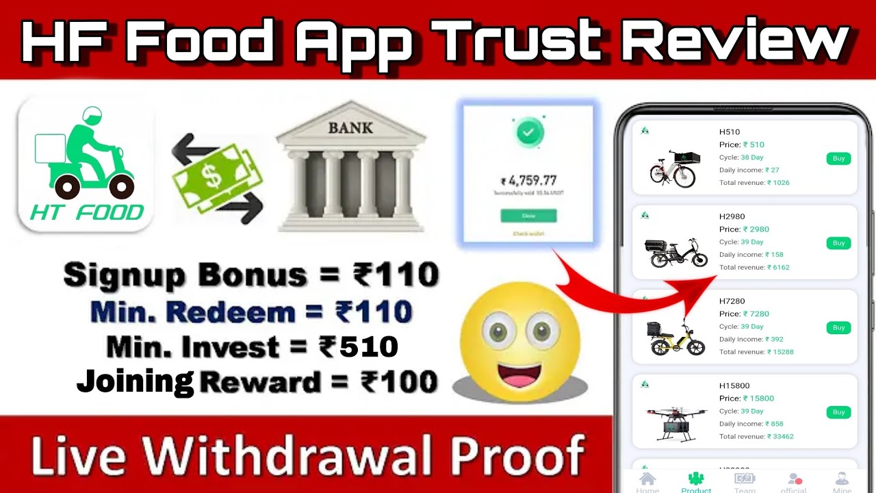 HT Food Earning App | HT Food App Real Or Fake full review | HT Food ...
