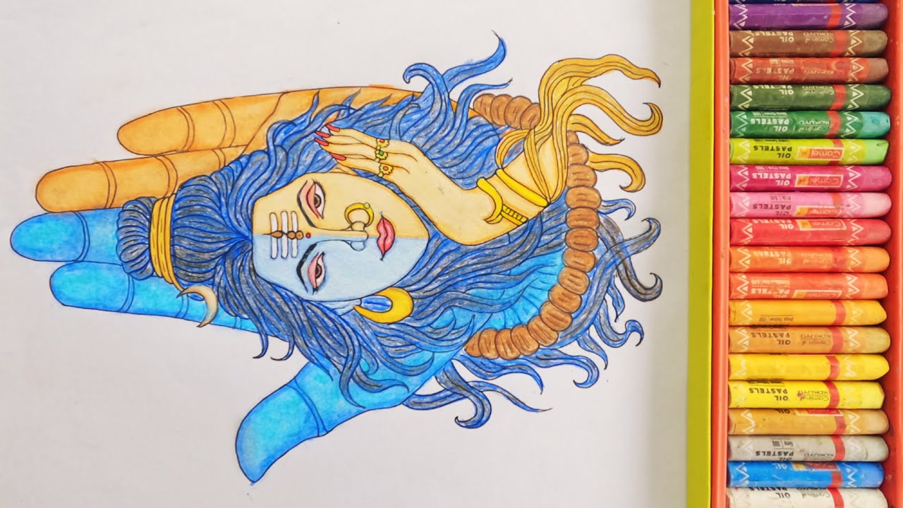 Timelapse Painting Of Lord Shiva and Parvati | Drawing Of Parvati Mata ...