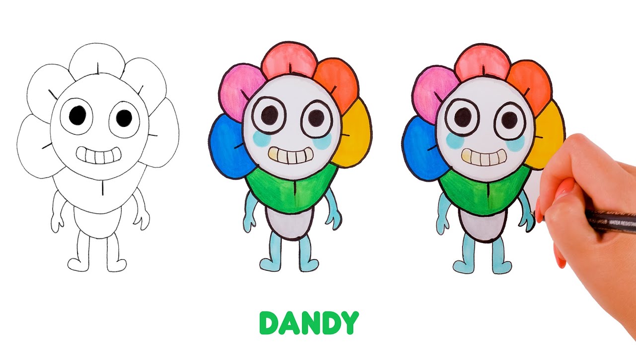 How To Draw Dandy from Dandy's World - YouTube