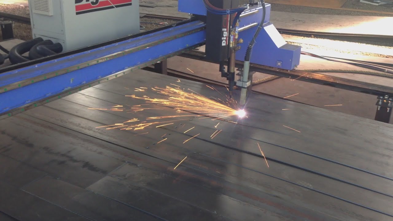 DigiCut CNC Plasma & Oxyfuel Cutting Machine for PEB - YouTube