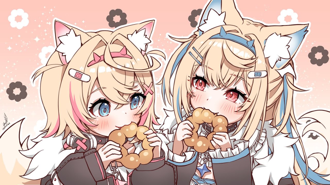 【Practice drawing】FUWAMOCO’s Afternoon Donuts - YouTube