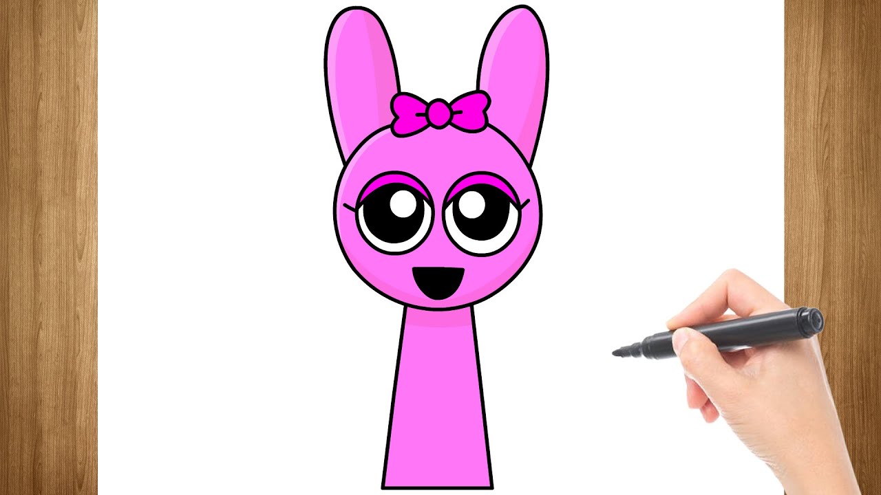 How To Draw Pinki (Pink) from Incredibox Sprunki - YouTube