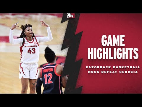 Highlights: Hogs Defeat Georgia | RAZORBACK BASKETBALL - YouTube