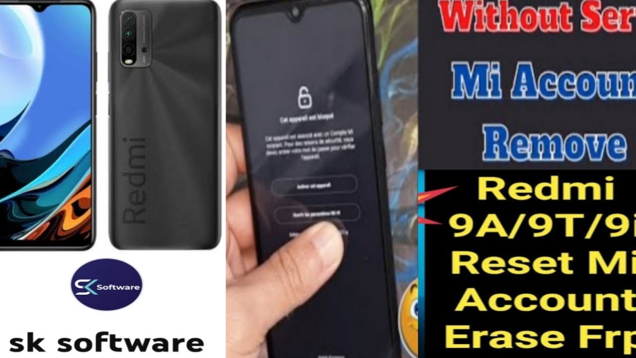 Redmi9T Mi Account Remove All Mi Account Free Bypass Permanent Unlock ...