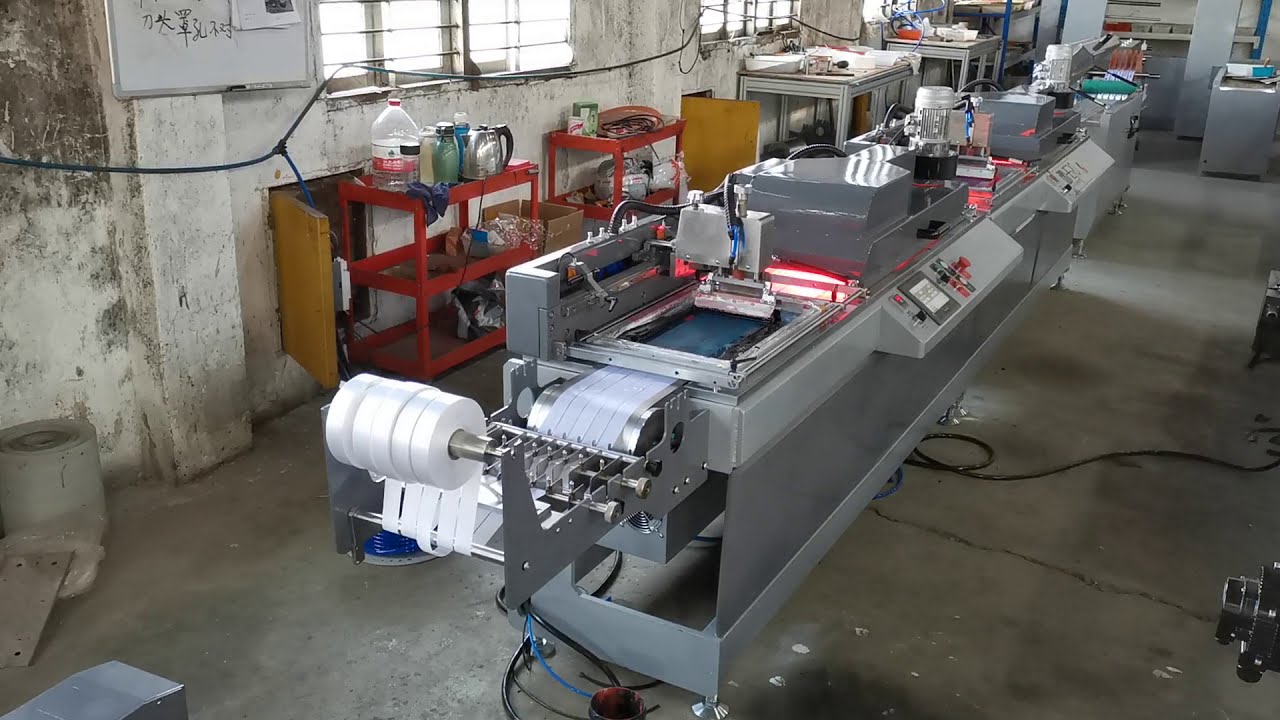 2 colors silk screen label printing machine for garment wash care ...