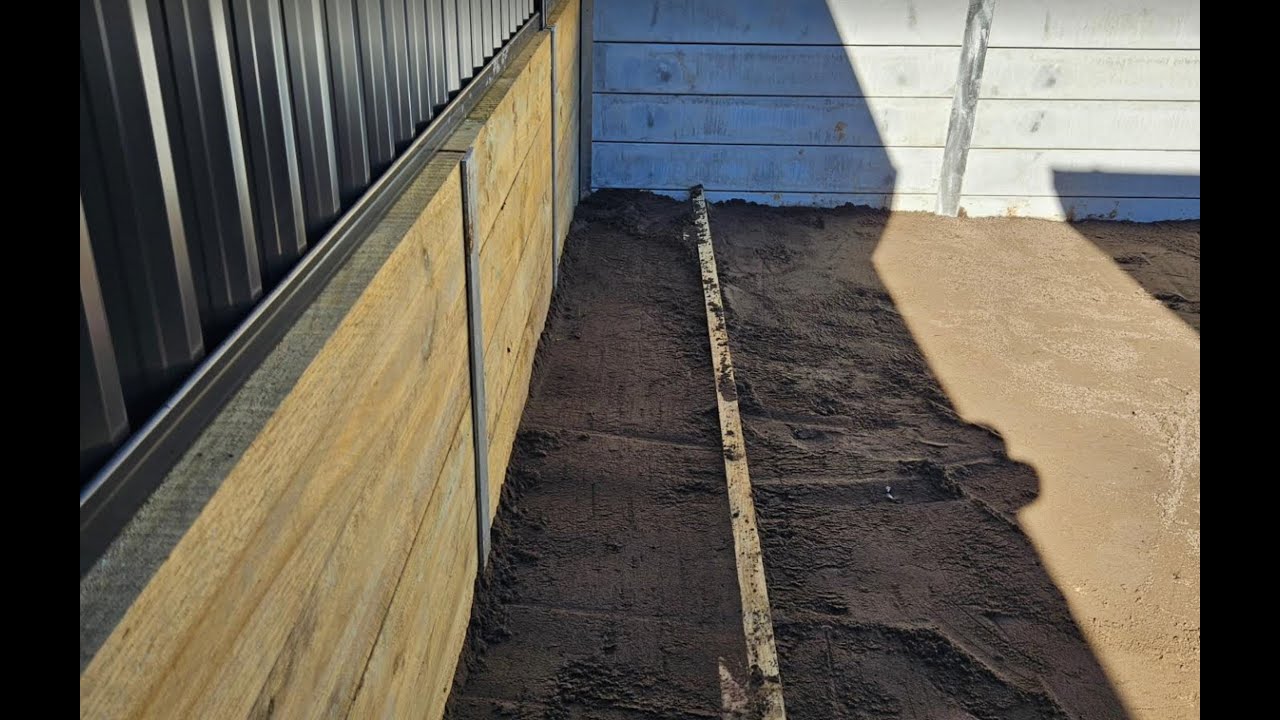 Timber retaining wall steel posts, Steel post retaining walls , Timber ...