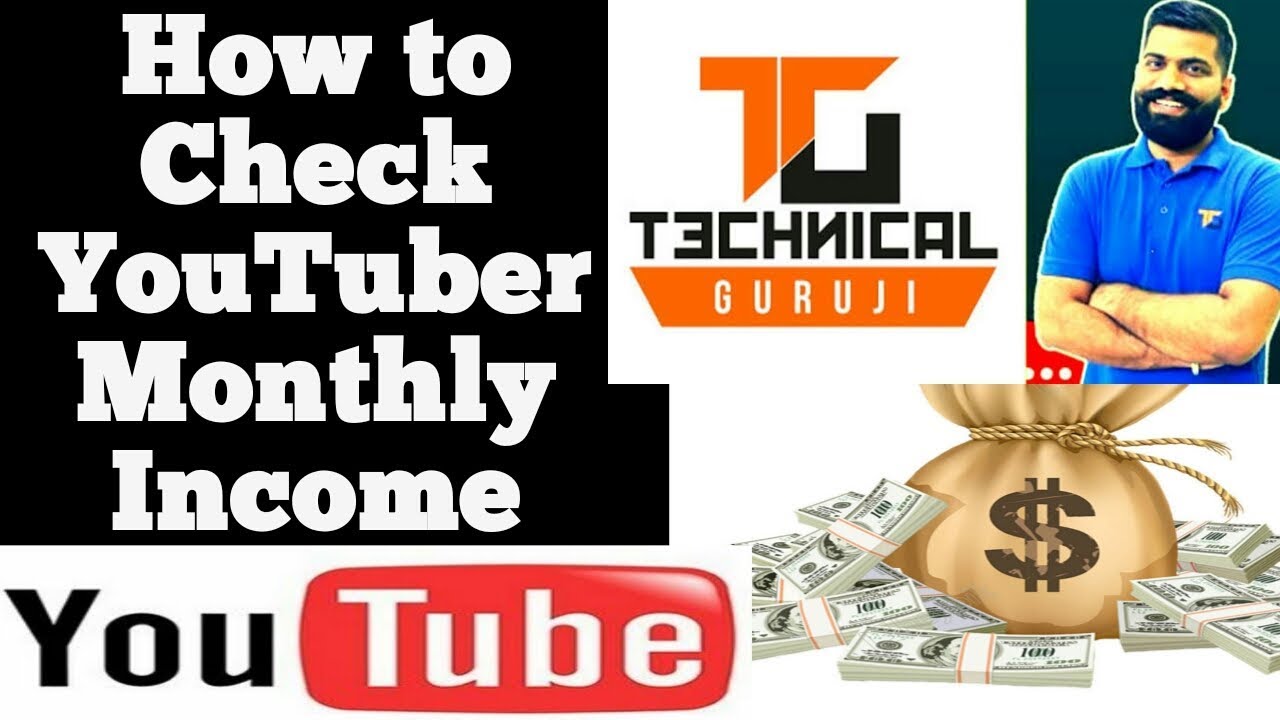 How to Check Youtuber Monthly Income from Youtube | YouTuber Earning ...