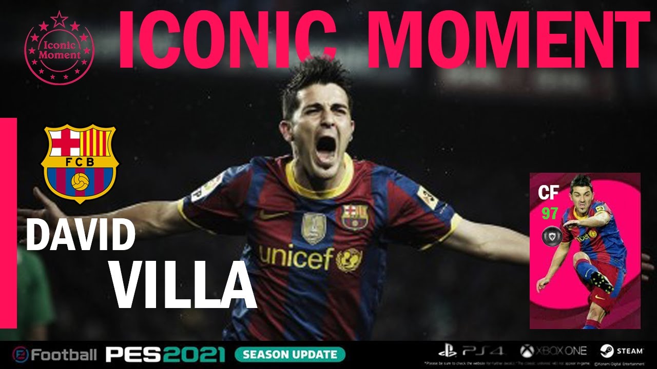 David Villa Barcelona Iconic Moment Card concept|Iconic Moment|Pes 2021 ...