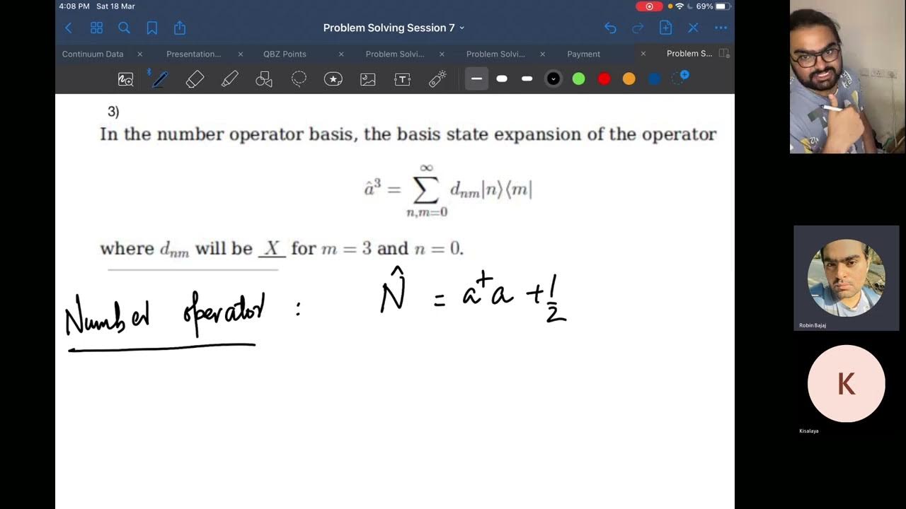 Problem solving session 7 nptel quantum mechanics - YouTube