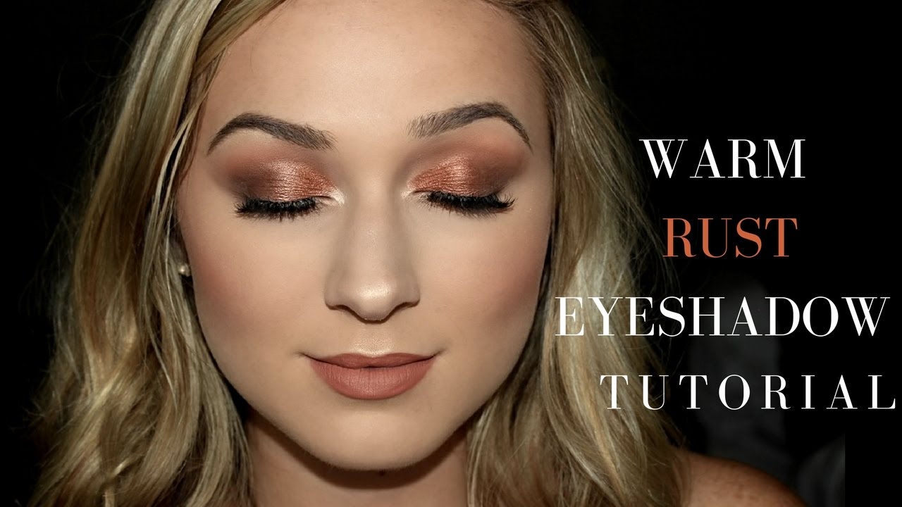 Warm Rust Eyeshadow Tutorial | Abbie Evans - YouTube