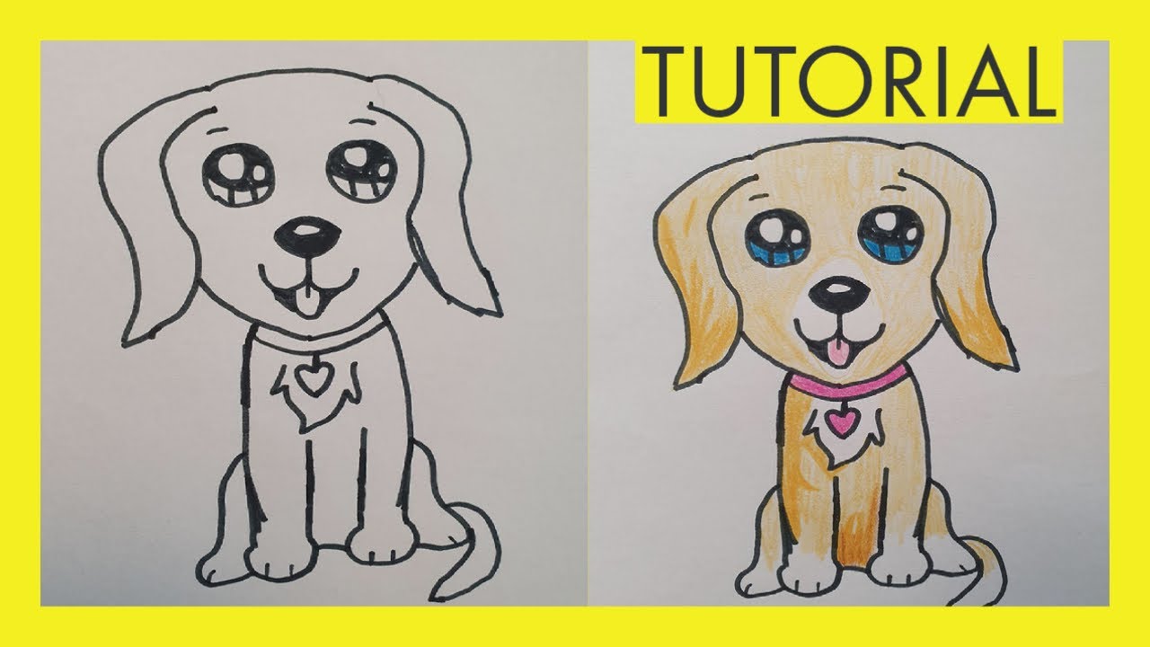 OPI PIIRTÄMÄÄN SÖPÖ KOIRANPENTU tutorial - YouTube