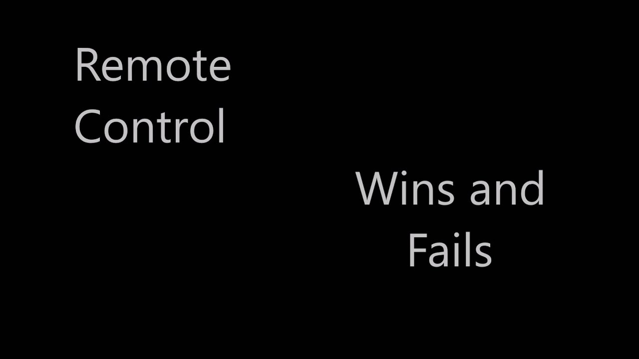 Remote Control Wins and Fails!! - YouTube