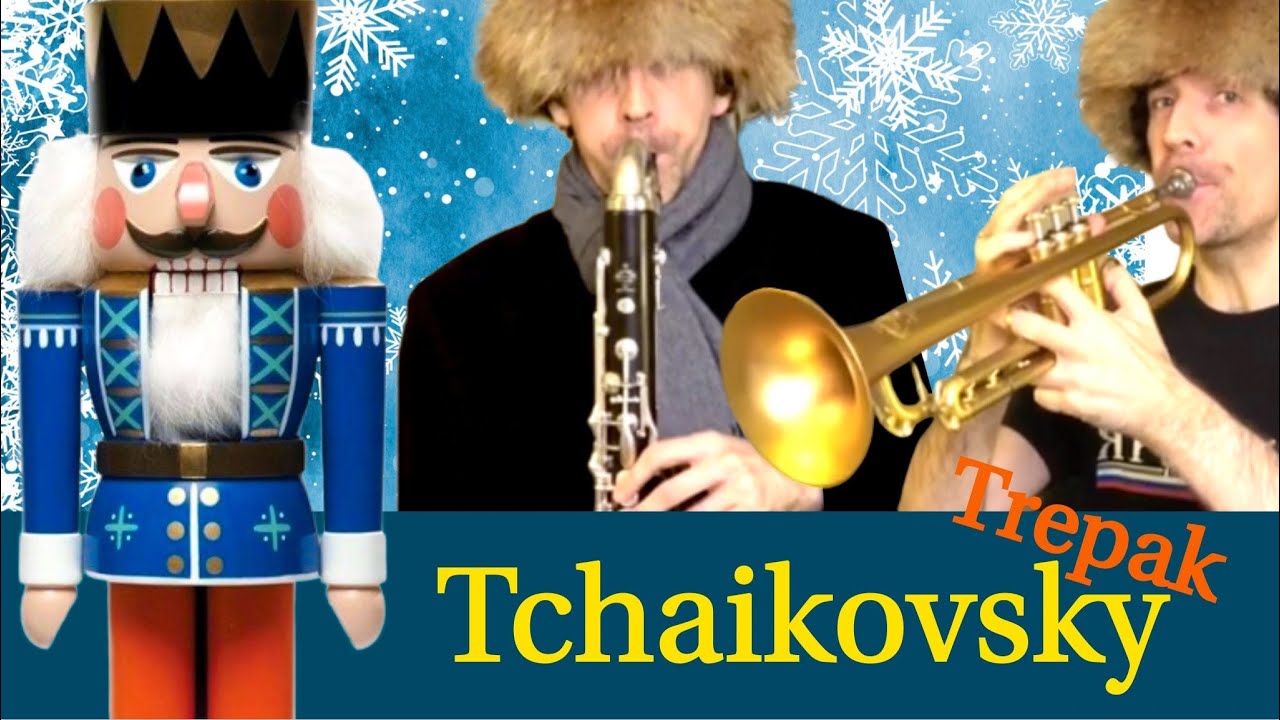 Tchaikovsky Trepak from Nutcracker for clarinet ensemble, percussions ...